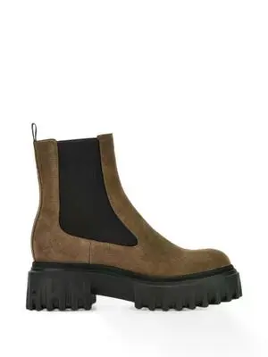 Hogan H700 Chunky-sole Ankle Boots - Brown