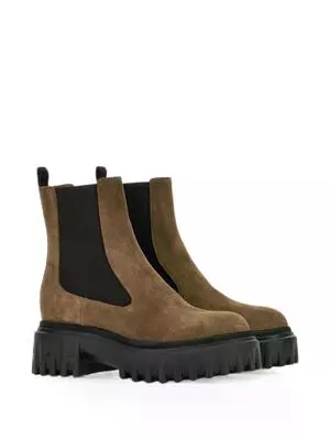 Hogan H700 Chunky-sole Ankle Boots