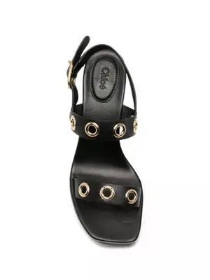 Chloé Janis Sandals With Gold-tone Hardware