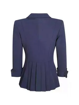 Elisabetta Franchi Double-breasted Pleated-back Jacket