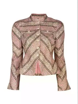 Cinq À Sept Avril Paisley-print Jacket - Pink