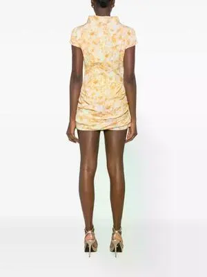 Magda Butrym Floral-print Ruched Mini Dress