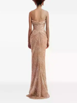 GEMY MAALOUF Beaded Sweetheart-neckline Gown