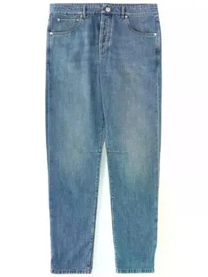 Brunello Cucinelli Lightweight Denim Five-pocket Trousers - Blue