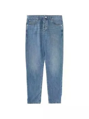 Brunello Cucinelli Lightweight Denim Five-pocket Trousers - Blue