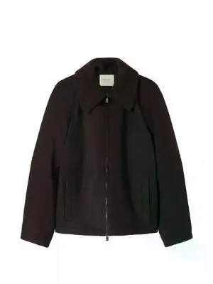RETORI Detachable-collar Wool Jacket - Brown