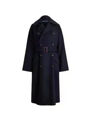 Polo Ralph Lauren Double-breasted Trench Coat - Blue