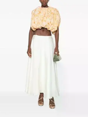 Magda Butrym Floral-print Puff-sleeve Blouse