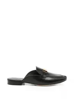Tory Burch Leelee Logo-plaque Mules - Black
