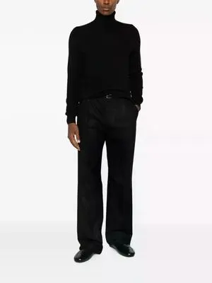 Malo Roll-neck Knitted - Black