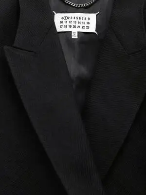 MAISON MARGIELA Double-breasted Four Stitches Coat - Black