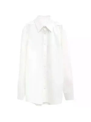 MAISON MARGIELA Button-down Long-sleeve Shirt - White