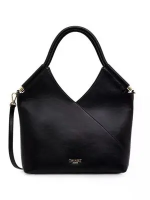 TWINSET Logo-plaque Wrap-style Tote Bag - Black
