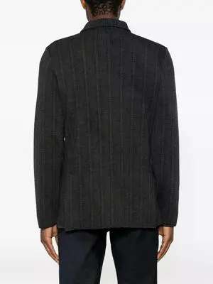 LARDINI Herringbone Double-breasted Jacket