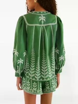 Farm Rio Embroidered Blouse