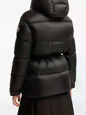 Moncler Sesie Hooded Mid-length Down Jacket