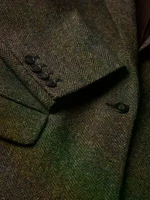 Soeur Herringbone-weave Single-breasted Jacket