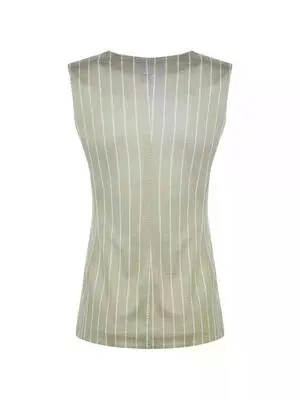 Max Mara Pinstripe-pattern V-neck Waistcoat