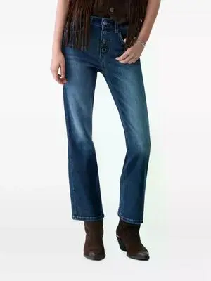Liu Jo Bootcut Jeans With Jewel Buttons