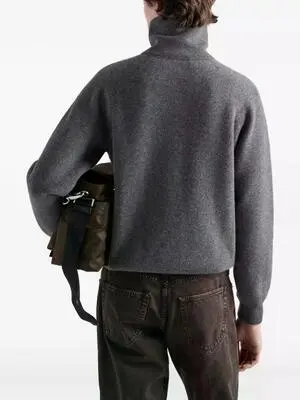 Prada Wool And Cashmere Polo Sweater