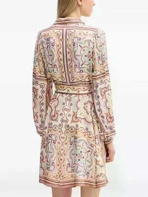 Hale Bob Arlo Paisley-print Belted Mini Dress