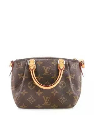 LOUIS VUITTON Turenne Handbag Monogram Canvas Nano Crossbody Bag - Brown