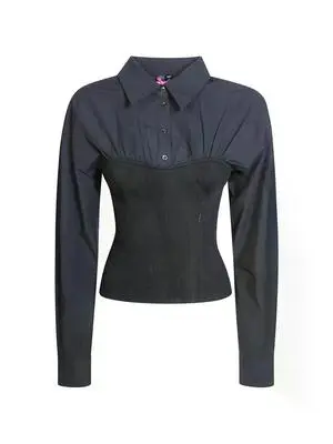 Pinko Panelled Top - Black