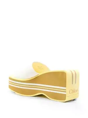 Chloé Swimming Cool Wedge Mules