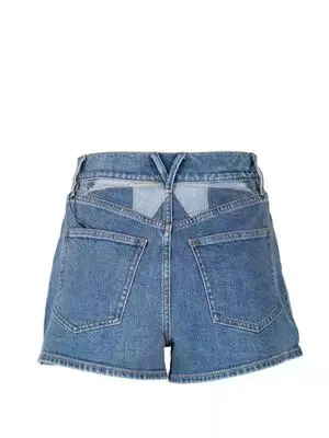 Veronica Beard Elijah Patchwork Denim Shorts