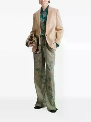FORTE_FORTE Floral Print Silk Shirt