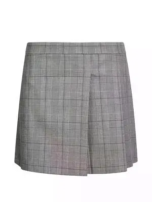 Pinko Check-pattern Pleated Skirt