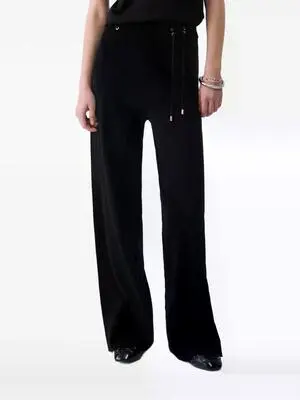 Liu Jo Knit Trousers With Drawstrings - Black