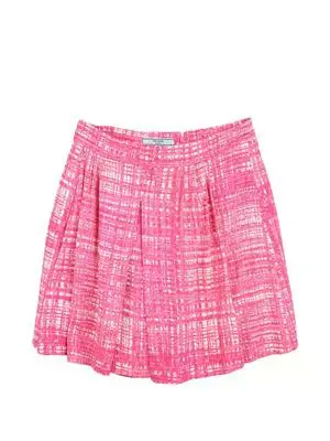 Prada 1996 Pleated Midi Skirt - Pink