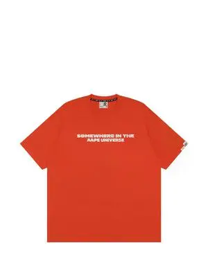 AAPE BY *A BATHING APE Aapeunvs Graphic-print T-shirt - Orange