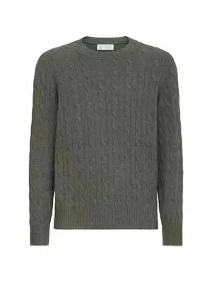 Brunello Cucinelli Cable-knit Cashmere Sweater - Green
