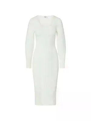 Liu Jo Balloon Knit Dress - White