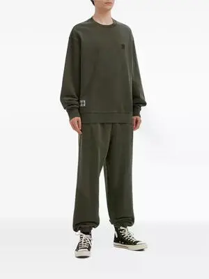 FINGERCROXX Logo-patch Drawstring Track Pants - Green