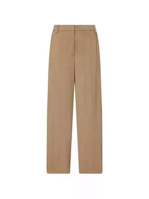 Liu Jo Balloon Pants In Herringbone Fabric - Neutrals