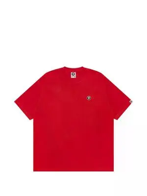 AAPE BY *A BATHING APE Logo-patch T-shirt - Red