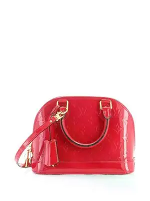 LOUIS VUITTON Alma Handbag Monogram Vernis Bb Shoulder Bag