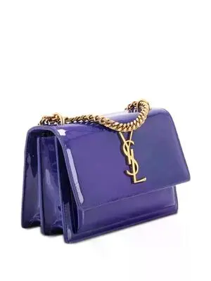 Saint Laurent Patent Small Crossbody Bag - Blue
