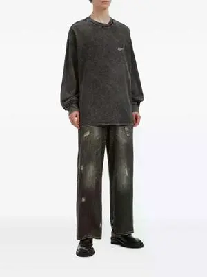 FIVE CM Distressed Whiskered Jeans