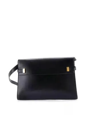 Saint Laurent Manhattan Leather Medium Shoulder Bag - Black