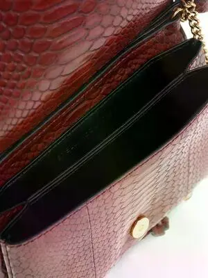 Stella McCartney Stella McCartney Snake-Effect Mini Bag Red