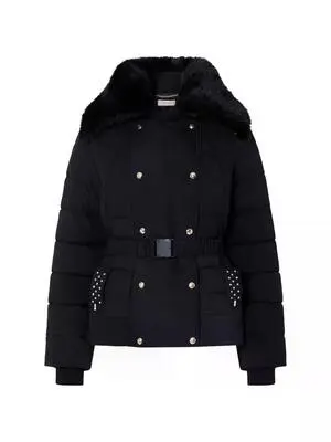 Liu Jo Padded Jacket With Belt - Black
