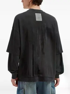 AFTERMATHS Quilted-pocket Layered T-shirt