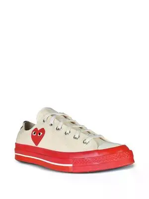 Comme Des Garçons X Converse Chuck Taylor Heart-print Sneakers