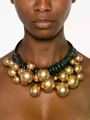 MONIES Bead-embellished Chunky Necklace