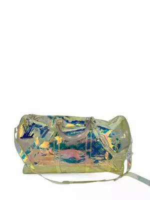LOUIS VUITTON Monogram Prism Keepall Bandoulière Bag - Neutrals