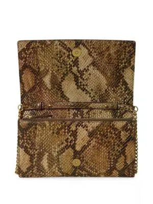 Ralph Lauren Medium Adair Ii Snakeskin-effect Logo-plaque Belt Bag